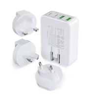 China US UK EU AU Universal Travel Charger Adapter Foldable Multi-Port PD 20W USB Wall Charger for Chargeur iphone 16 Charger Cargador for sale