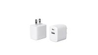 China Custom Logo US Plug 30W Fast Charging Charger Dual Port USB Type C Mobile Phone Charger PD Power Adapter for sale