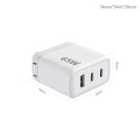 China New Products Portable Charger 65W Pd Fast Charger USB Type-C Port Travel Charger Gan Power Adapter for Phone for sale