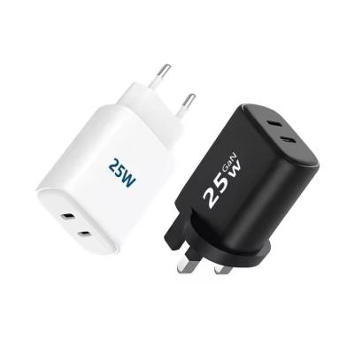 China Factory Direct PD 25w Charger KR UK EU US Plug 20W 25W USB C Chargers 5V3A Portable Mobile Phone 25w GaN Fast Charger Type C for sale
