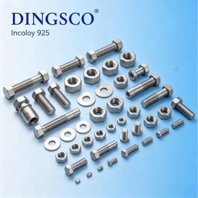 China Incoloy 925 Precision Forged Fasteners UNS N09925 Age Hardened Nickel Alloy Bolts Nuts Studs for Sour Gas Valves for sale