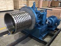 China Continuous Two-Stage Pusher Centrifuge System for Salt Crystal Separation and Dewatering with 150 µm Crystal Size and 25-65 wt% Feed Solids for sale