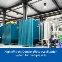 China Double Effect Crystallization System 500-2000 kg/h Evaporation for Multiple Salts for sale