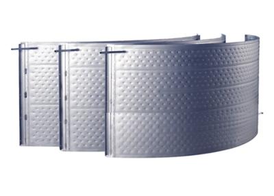 China Stainless Steel Pillow Plate Heat Exchanger for Beer Brewing 1.0mm+1.0mm for sale