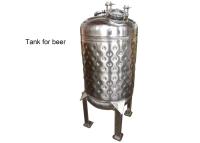 China SS316L 2000L Pillow Plate Jacketed Tank for Beer Fermentation - 3mm Base Plate, 250cm Length for sale