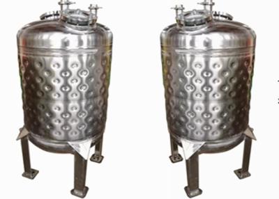 China Stainless Steel 250L Dimple Jacket Cooling Tank with 4mm Plate & Laser Welding for sale