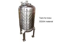 China SS316L 2000L Pillow Plate Jacketed Tank for Beer Fermentation - 3mm Base Plate, 250cm Length for sale