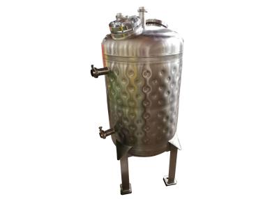 China 1500L Stainless Steel Pillow Plate Jacketed Vessel | 5.6m Height Food Grade Cooling Tank for Milk & Beverage Processing for sale