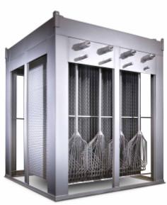 China Stainless Steel Pillow Plate Falling Film Evaporator Chiller 2x2x3.5m Energy Saving Industrial Cooling System for sale