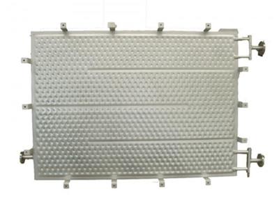 China Stainless Steel Fiber Laser Welded Pillow Plate Heat Exchanger 0.8mm Thickness Max 12000mm Length for sale
