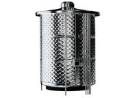 China Food Grade 500L Ethanol Cooling Jacketed Vessel - Stainless Steel 316L Laser Welded Tank with 1.6M Height for sale
