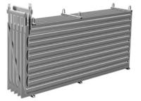 China Laser Welding SS304 Falling Film Plate Chiller 2x2x3.5m for Juice Cooling with ISO Certification for sale