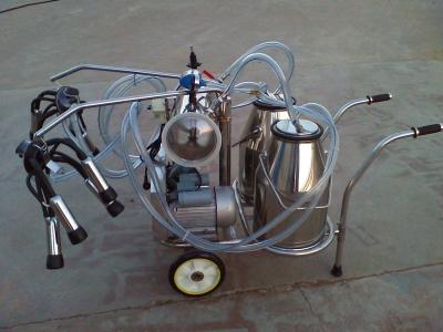 China XD32B2  Twin Buckets and Vacuum Pump Electric motor-driven mobile  milking machine for sale