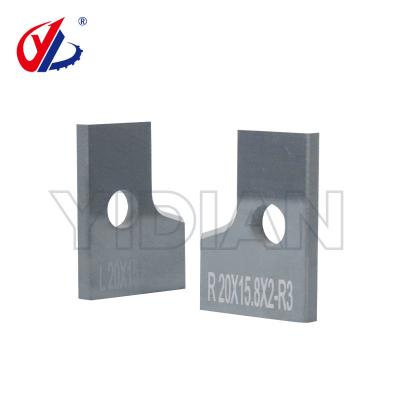 China Carbide Radius Inserts for CEHISA Edgebanding Machine 20X15.8X2 Edgebander Scraping Knives for sale