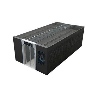 China 18 Rack Cold Air Containment Digital Data Center With In Row ACs 30KVA for sale