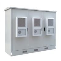 China SY-OE-AS06-1 Tri-Bay Outdoor Enclosure IP55 1800x800x1500mm AC/DC Cooling for sale