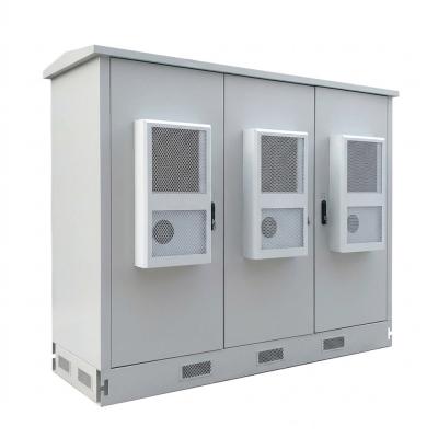 China SY-OE-AS06-2 Tri-Bay Outdoor Enclosure IP55 1800x800x2000mm AC/DC Cooling for sale
