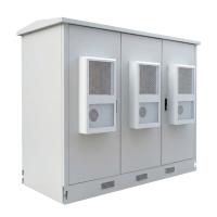 China SY-OE-AS06-3 Tri-Bay Outdoor Enclosure IP55 1800x800x2200mm AC/DC Cooling for sale