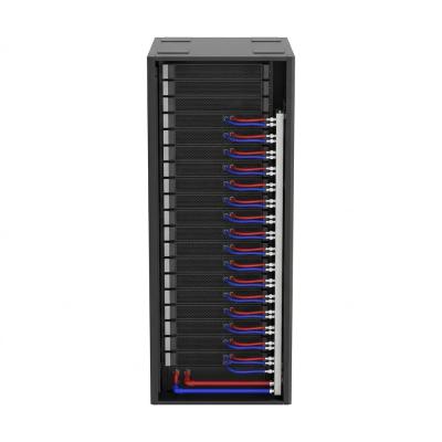 China Extended 47U Cold Plate Liquid Cooling Cabinet 600x1200x2200 mm Rack with Integrated Manifold for sale