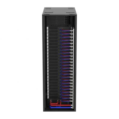 China Wide 42U Cold Plate Liquid Cooling Cabinet 800x1200x2000 mm Rack with Integrated Manifold for sale