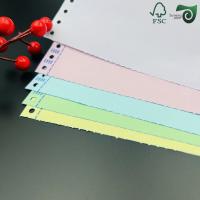 China 500 Sheets  Ream Digital NCR Paper 60gsm CB White Top CFB Middle Colored for sale