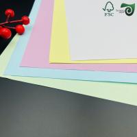 China 500 Sheets  Ream Digital NCR Paper 60gsm CB White Top CFB Middle Colored for sale