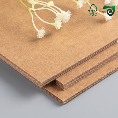 China FSC Certified 350gsm Food Safe Brown Kraft Cardboard Durable Lunch Box Packaging Material for sale