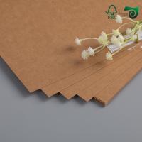 China FSC 250gsm Brown Kraft Food Wrapping Paper  Fold Resistant For Food Tray Packaging for sale