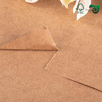 China FSC Food Safe Brown Kraft Cardboard 400gsm 450gsm Durable Grade For Lunch Box Packaging for sale