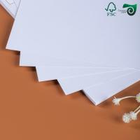 China FSC Certified Bright White Uncoated Paperboard  250gsm 300gsm  Offset Printing Optimized for sale