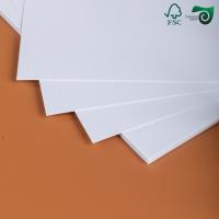 China FSC Certified 160gsm  Bright Uncoated White Cardstock Ultra Smooth Cover Paper for sale