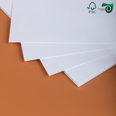 China FSC Certified 160gsm  Bright Uncoated White Cardstock Ultra Smooth Cover Paper for sale