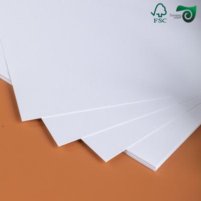China 35PT 40PT Uncoated Cardboard Natural White Absorbent Pulpboard For Coaster Making for sale