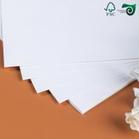 China 250gsm Single Sided Coated  FBB Cover Stock Exquisite White Cardboard Ivory Board Paper FSC for sale