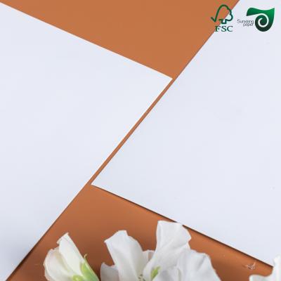 China Ultra High White Paper Cardboard Folding Boxboard Solid Bleached Ivory Card Sheets for sale