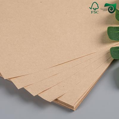 China FSC Food Grade Brown Kraft Cardboard  230g 15gPE  350g 15gPE For Lunch Box Packaging for sale