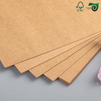 China FSC 250gsm Brown Kraft Food Wrapping Paper 79cm 109cm Fold Resistant For Food Tray Packaging for sale