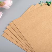 China FSC 80gsm 140gsm Recycled Pulp High Toughness Kraft Paper Sheet Roll For Shopping Bags for sale