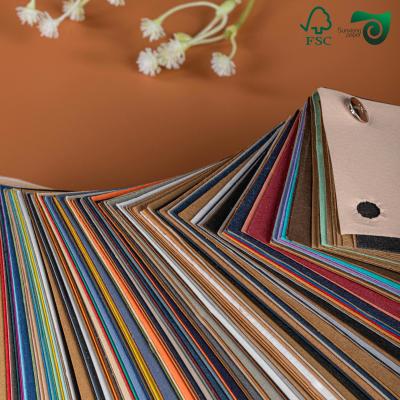 China FSC 0.55mm Thick Durable Washable Paper Fabric Rolls  Jacron Label Paper Kraft Paper Board for sale