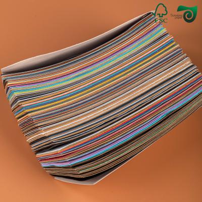 China Tear Resistant Washable Kraft Paper Tote Bag With One Sided White Color FSC for sale