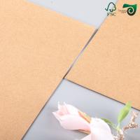 China FSC 0.3mm 0.7mm Light Brown Durable Reusable Kraft Tex Paper For Food Storage for sale