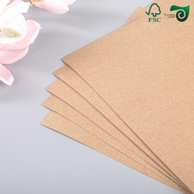 China 140g 15g Brown Kraft Liner Paper Single Sided PE Coated Food Grade For Packaging for sale