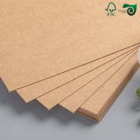 China FSC Certified High Density Brown Kraft Paper Sheets 350gsm Food Packaging Specialized for sale