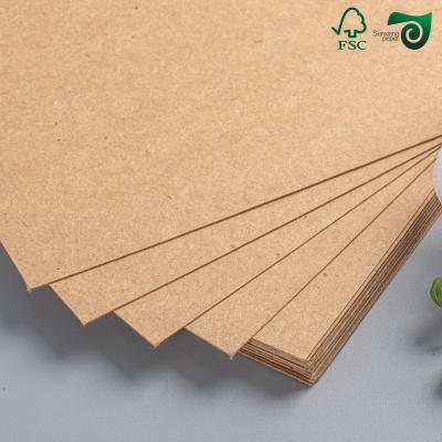 China FSC Certified High Density Brown Kraft Paper Sheets 350gsm Food Packaging Specialized for sale