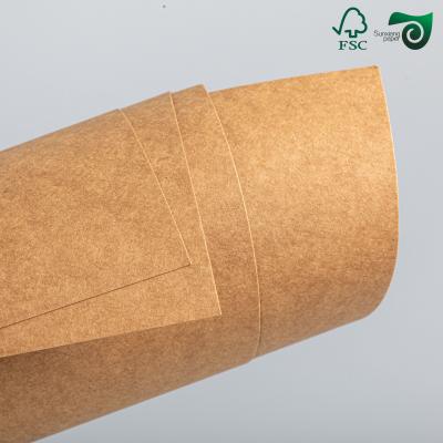 China FSC High Density Brown Kraft Paper Sheets 250gsm 450gsm Food-Grade Packaging Solution for sale