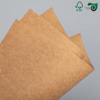 China FSC Certified High Density Brown Kraft Paper Sheets 250gsm 450gsm Food Grade Packaging Solution for sale