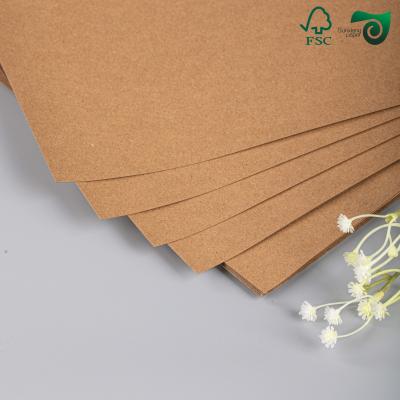 China FSC 200GSM 300GSM Virgin Brown Kraft Paper 210mm 297mm For Crafts DIY Cards for sale