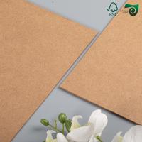 China FSC Food Safe Brown Kraft Cardboard 350gsm 400gsm Durable Grade For Lunch Box Packaging for sale