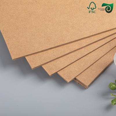 China FSC Certified Food Grade Brown Kraft Board  300gsm For Lunch Boxes  Food Packaging for sale
