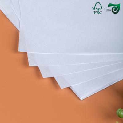 China FSC Certified Food Grade Silicone Oil Paper  40gsm 50gsm Greaseproof  High Temperature Resistant for sale